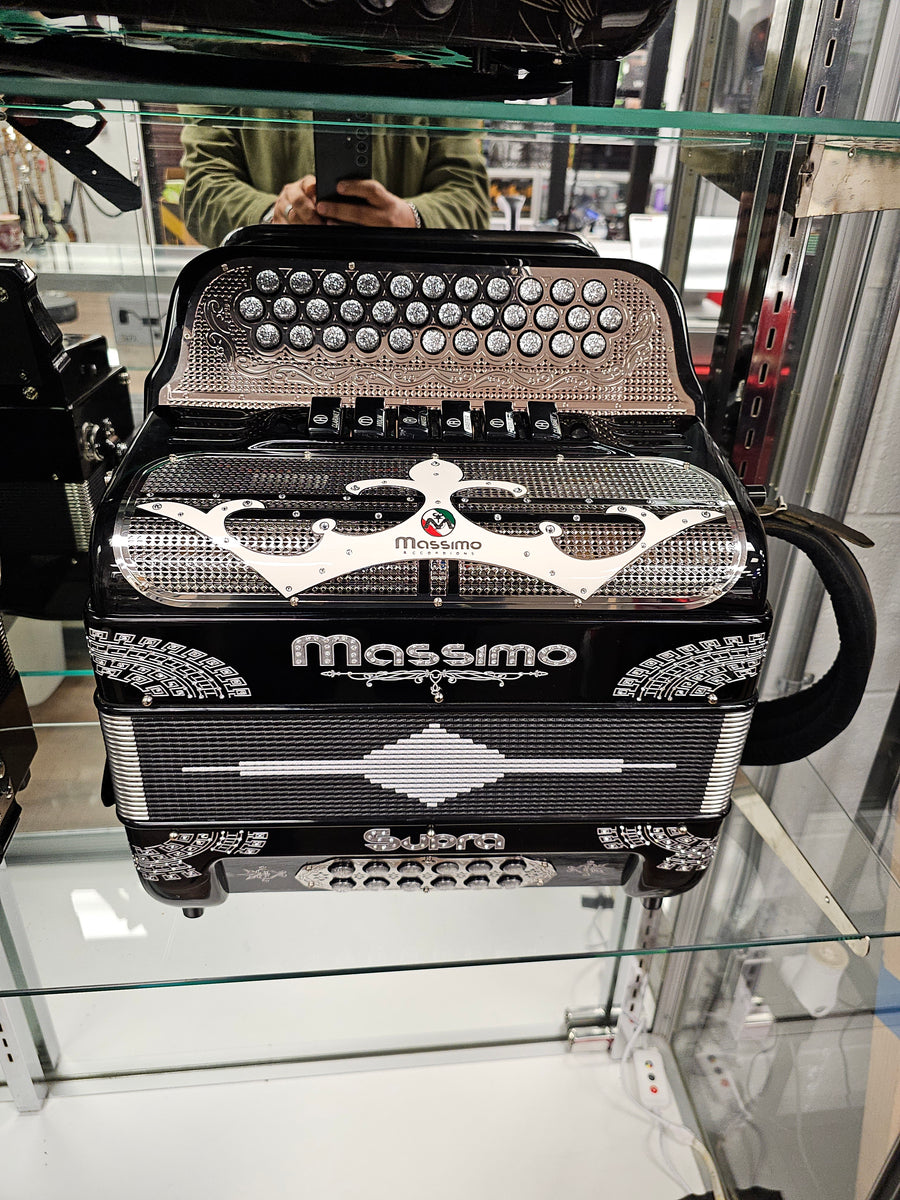 Massimo Supra 2 Tone Black/Silver – Massimo Accordions