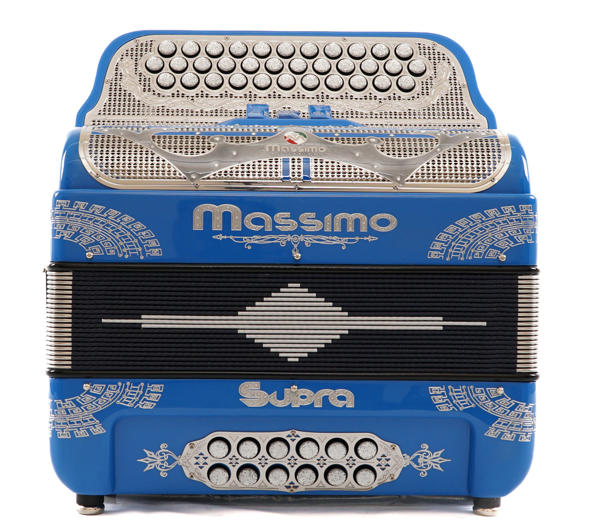 Massimo Supra 3 Switches EAD Tone Blue with Silver Designs – Massimo ...